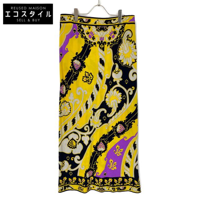 LEONARD レオナール スカート 44 イエロー レディース