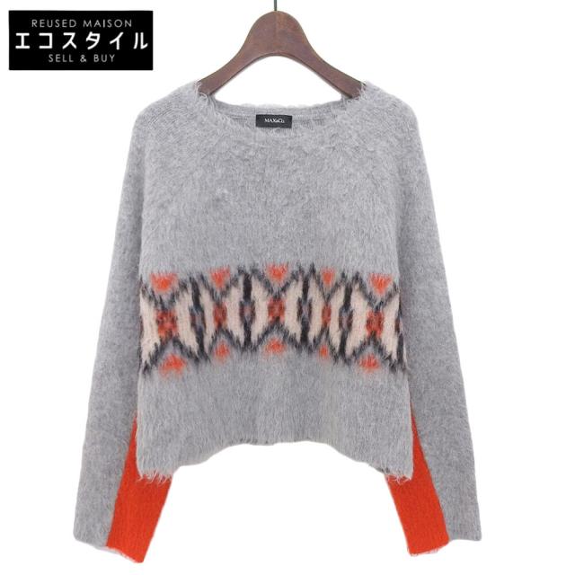 MAX&Co. マックスアンドコー トップス S グレー/レッド レディース