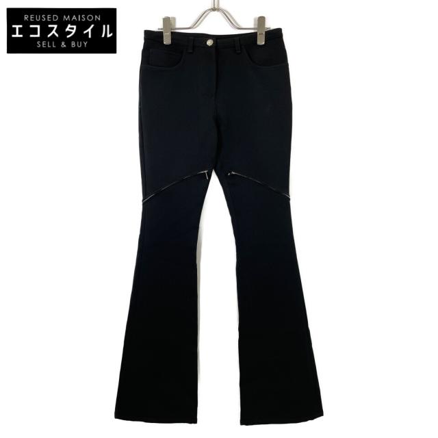Courreges クレージュ 224CPA231PL00079999 黒 Ellipse Zipped Twill Pants ボトムス 34 ブラック レディース