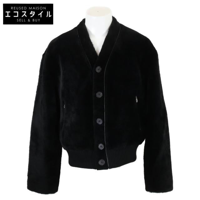 HERMES エルメス ジャケット 50 ブラック メンズ