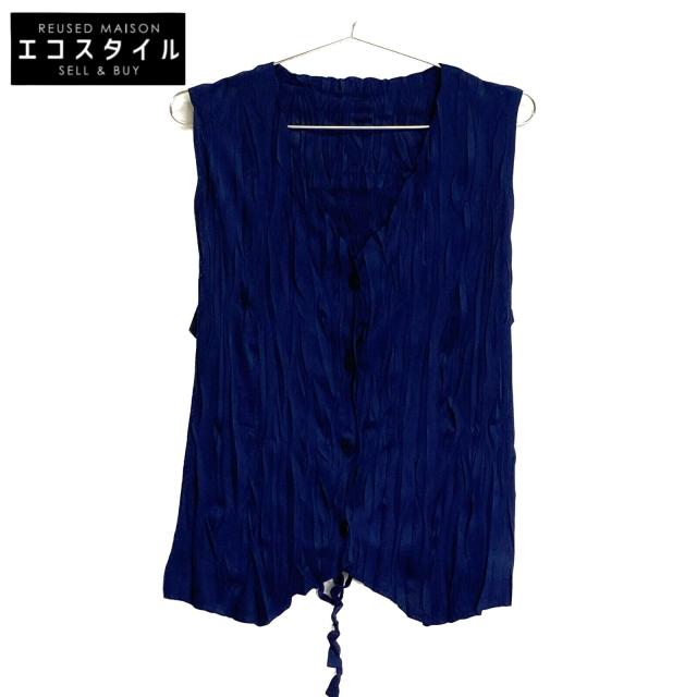 PLEATS PLEASE プリーツプリーズ トップス 3 ネイビー レディース