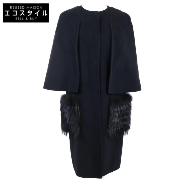 FENDI フェンディ コート 40 ブラック レディース