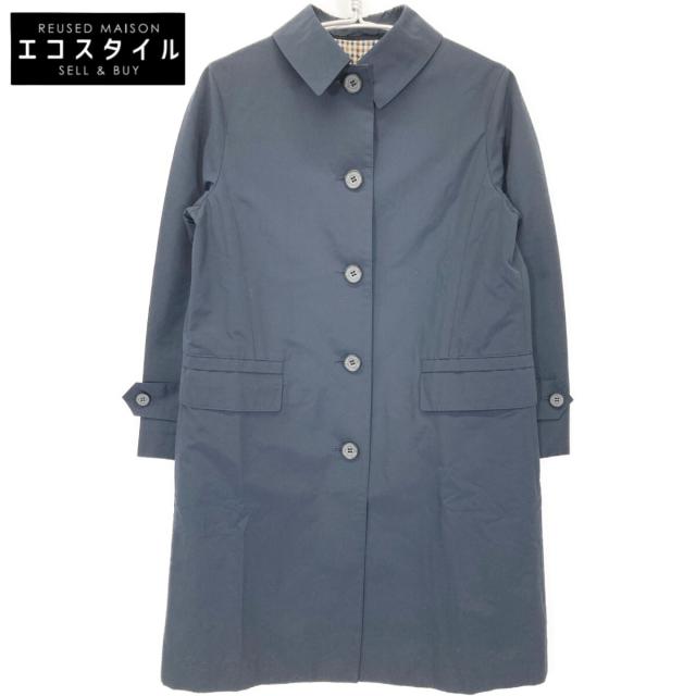Aquascutum アクアスキュータム コート 8 ネイビー レディース
