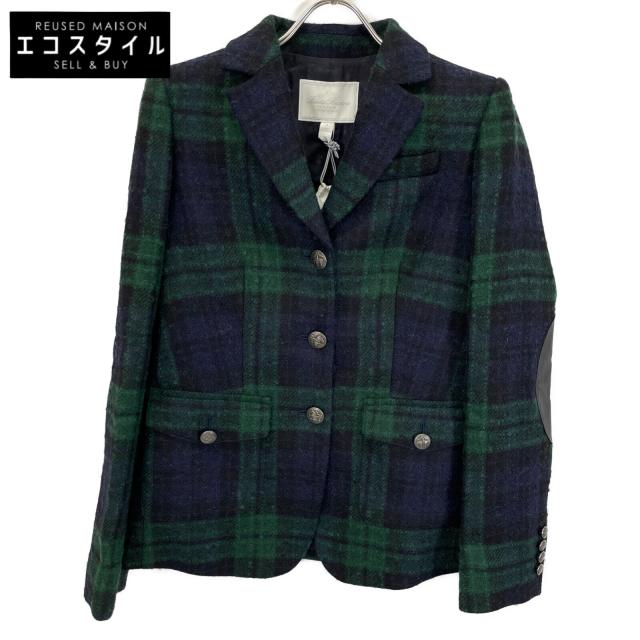 Brooks Brothers ブルックスブラザーズ ジャケット 2 グリーン×ブルー レディース