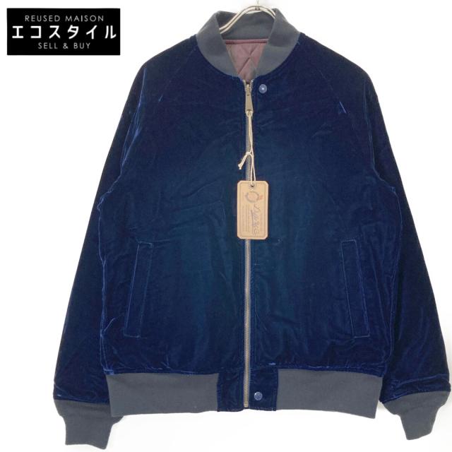 DUFFER ダファー ジャケット XL ネイビー ボルドー リバーシブル メンズ