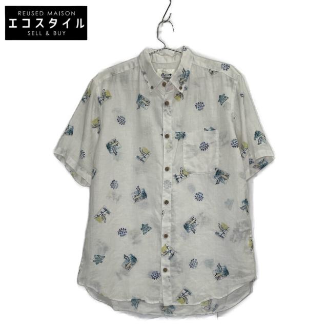 PAPAS パパス トップス M ホワイト メンズ