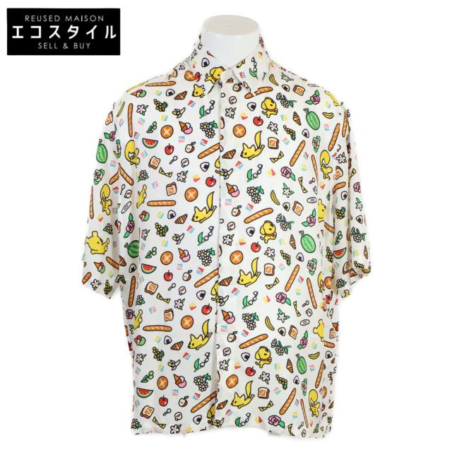 FENDI フェンディ トップス M ホワイト/マルチカラー メンズ