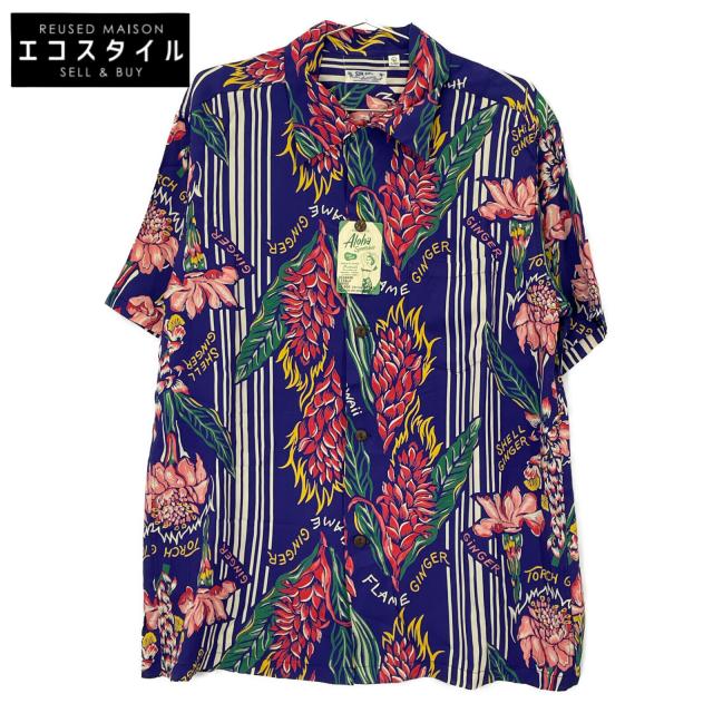 SUN SURF サンサーフ トップス L ブルー メンズ