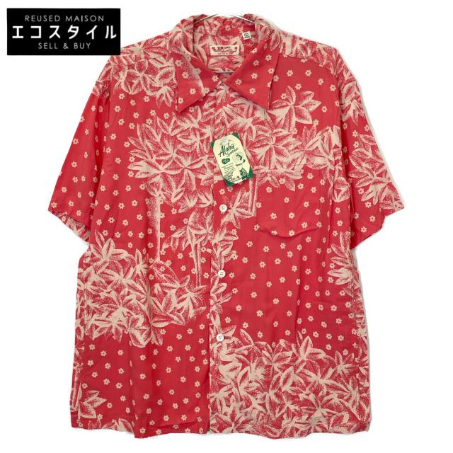 SUN SURF サンサーフ トップス L レッド メンズ