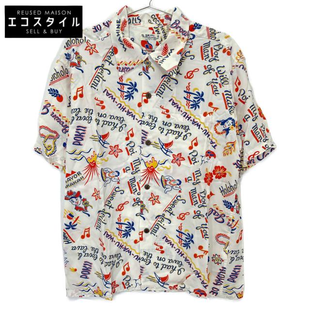 SUN SURF サンサーフ トップス L ホワイト メンズ