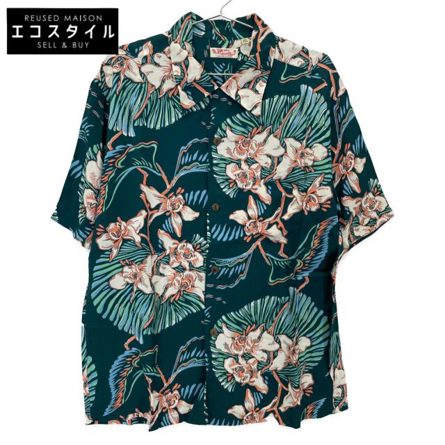 SUN SURF サンサーフ トップス L グリーン メンズ