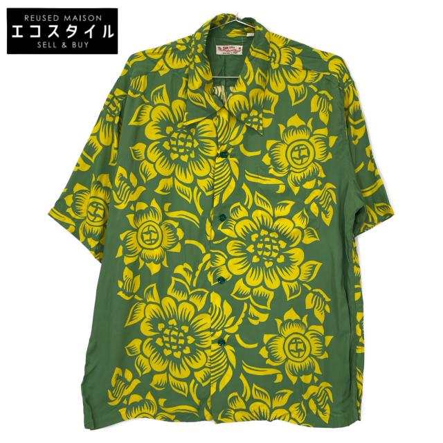 SUN SURF サンサーフ トップス L グリーン メンズ