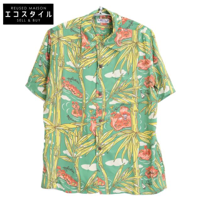 SUN SURF サンサーフ トップス L グリーン メンズ