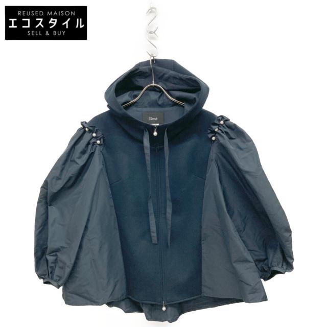 Rene ルネ ジャケット 38 ネイビー レディース