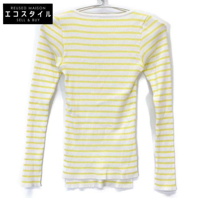 AURALEE オーラリー トップス 0 ホワイト／イエロー レディース