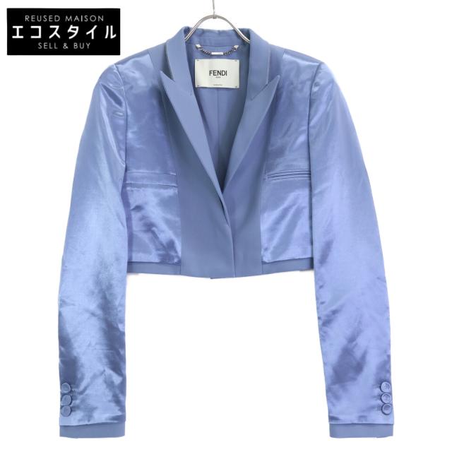 FENDI フェンディ ジャケット 36 ブルー レディース