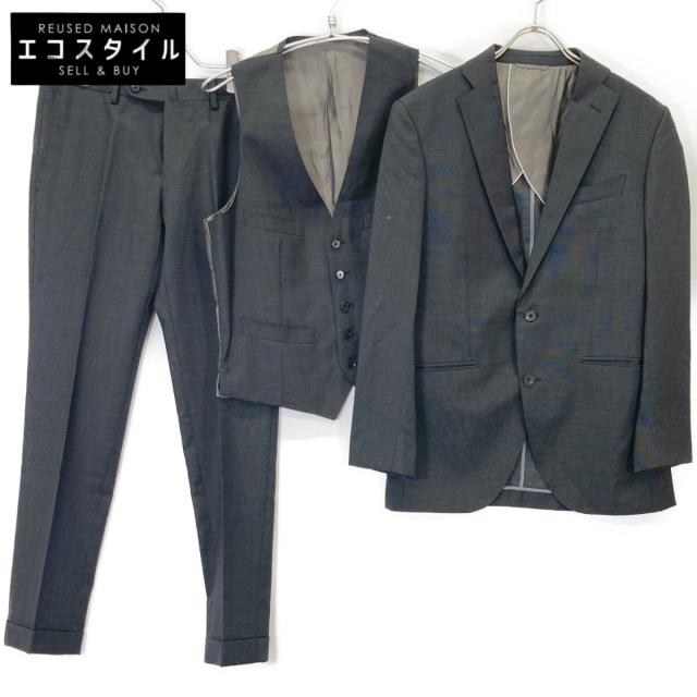 UNIVERSAL LANGUAGE ユニバーサルランゲージ スーツ セットアップ 46−8DROP ブラック／グレー メンズ