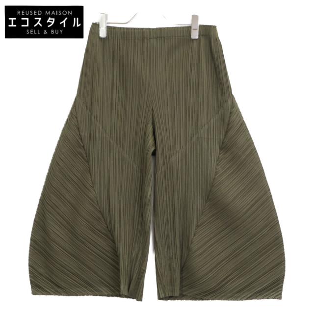 PLEATS PLEASE プリーツプリーズ ボトムス 3 カーキ レディース