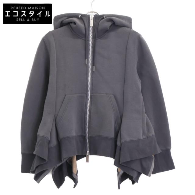 sacai サカイ トップス 38 グレー レディース