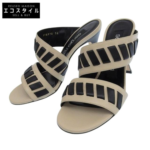 Sergio Rossi セルジオロッシ シューズ 36 チョーク/ブラック レディース