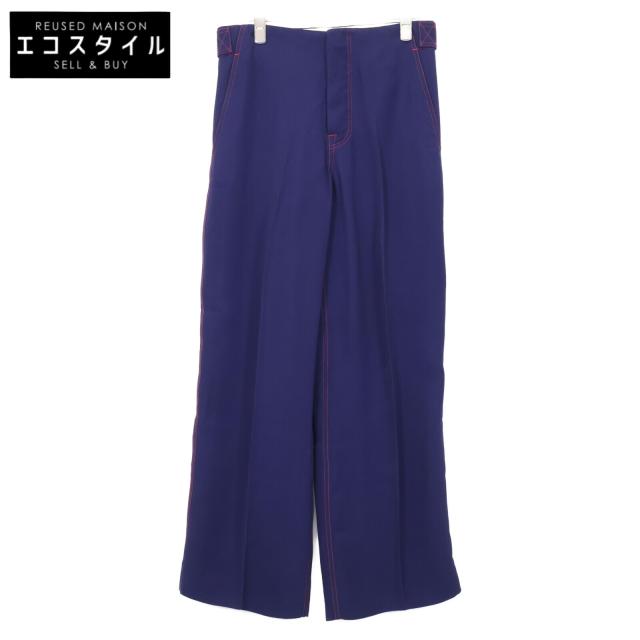 CELINE セリーヌ ボトムス 36 ネイビー レディース