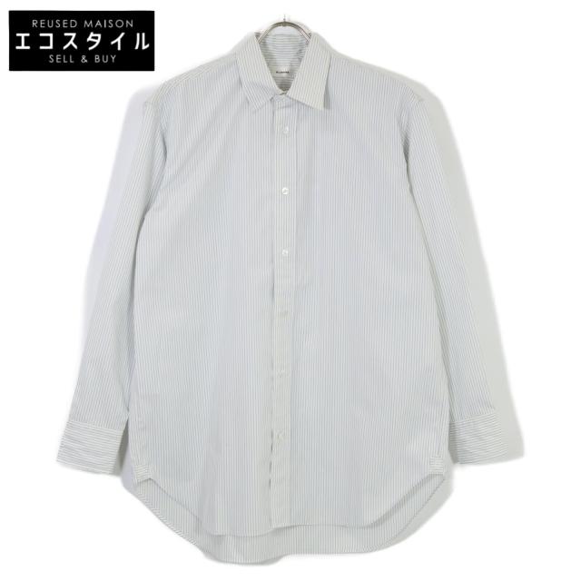 BLAMINK ブラミンク トップス 36 ホワイト×ブルー レディース