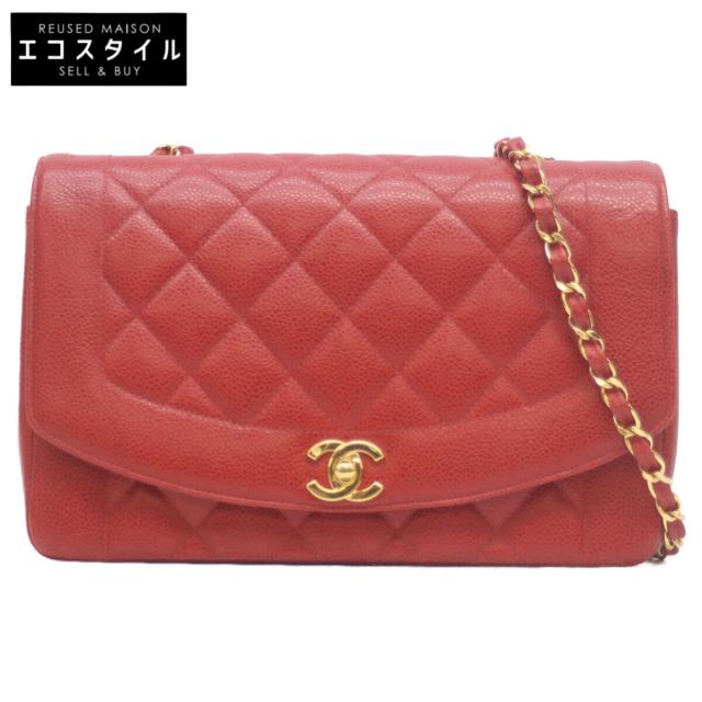 CHANEL シャネル ショルダーバッグ レッド レディース