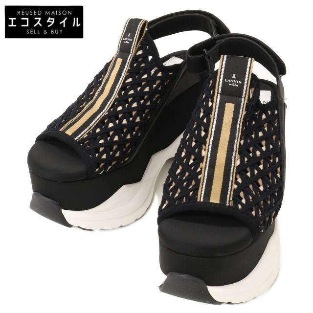 LANVIN en Bleu ランバンオンブルー シューズ M ブラック レディース