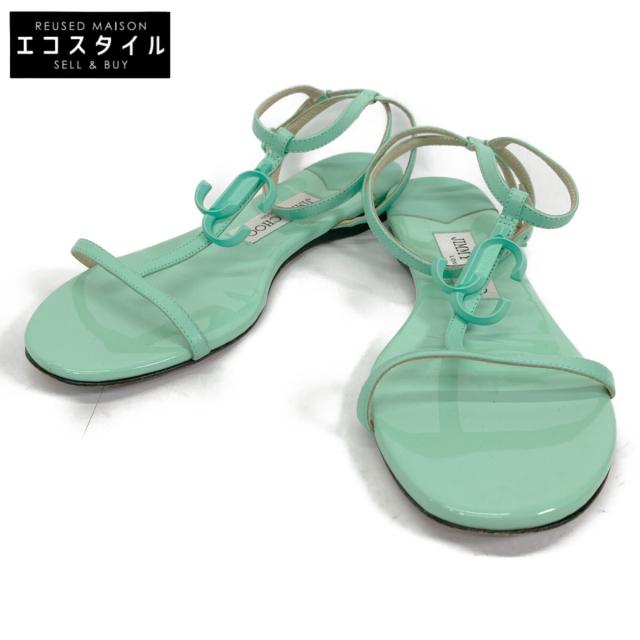JIMMY CHOO ジミーチュウ シューズ 37 グリーン レディース