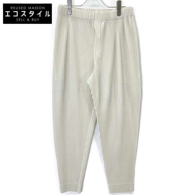 HOMME PLISSE ISSEY MIYAKE オムプリッセ イッセイミヤケ ボトムス 1 オフホワイト メンズ