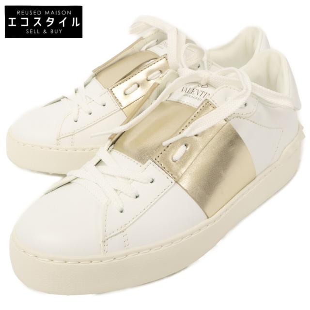 Valentino Garavani ヴァレンティノガラヴァーニ シューズ 36 ホワイト/ゴールド レディース