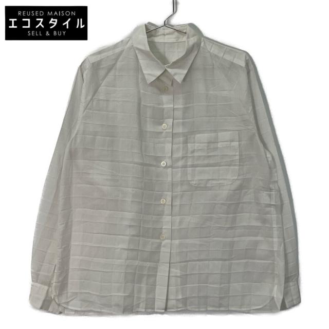 ISSEY MIYAKE イッセイミヤケ トップス M ホワイト レディース