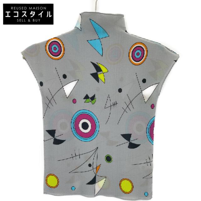 me ミー/イッセイミヤケ トップス 表記無し グレー マルチカラー レディース