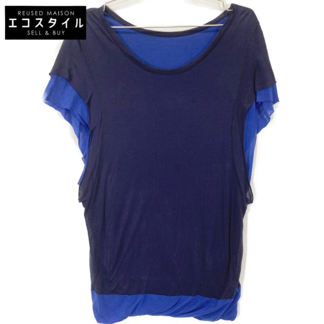 Ys ワイズ トップス 2 ブラック×パープル レディース