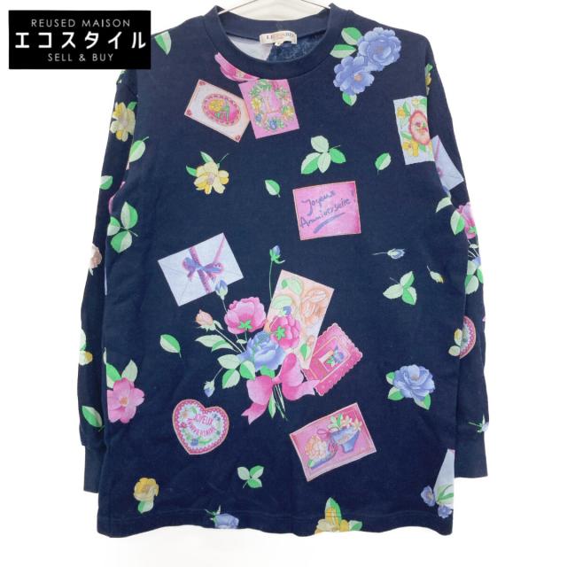 LEONARD レオナール トップス F ネイビー/マルチカラー レディース