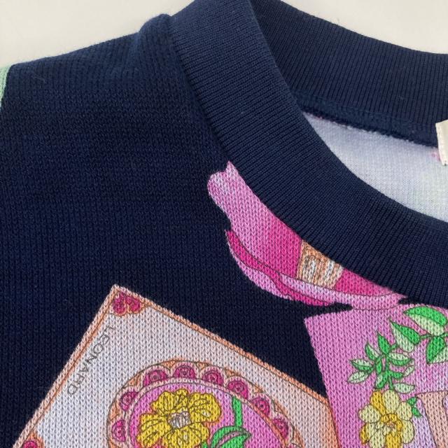 LEONARD レオナール トップス F ネイビー/マルチカラー レディース LEONARD レオナール トップス F ネイビー/マルチカラー レディース