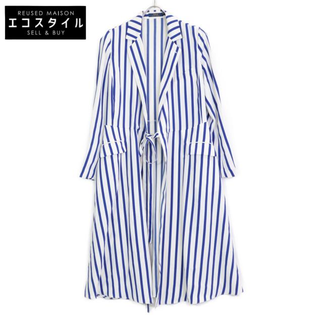 POLO RALPH LAUREN ポロ ラルフローレン コート 4 ブルー×ホワイト レディース