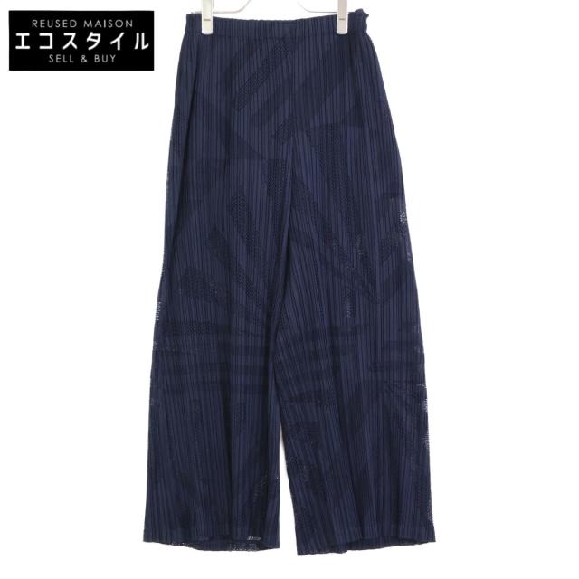 PLEATS PLEASE プリーツプリーズ ボトムス 3 ネイビー レディース