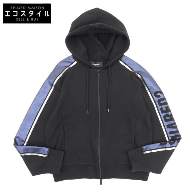 DSQUARED2 ディースクエアード トップス M ブラック/ネイビー メンズ