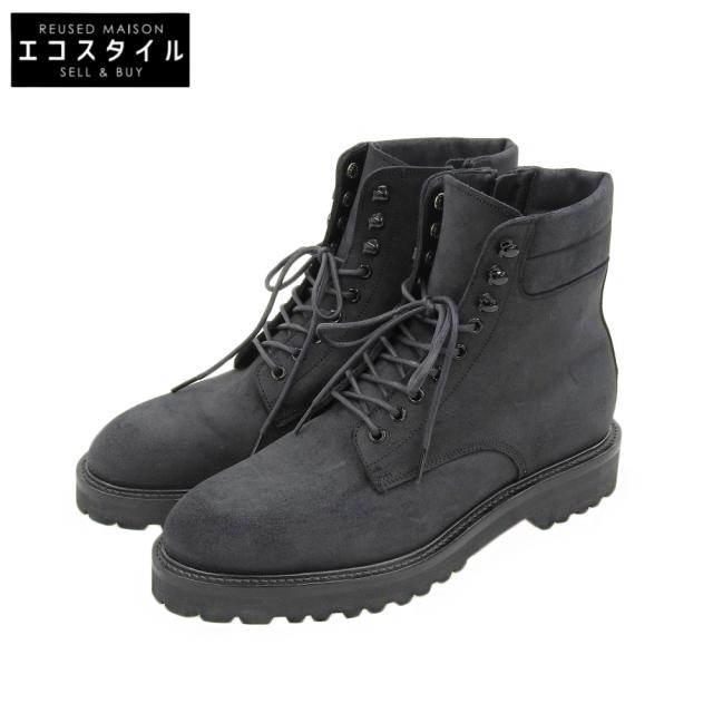 WH ダブルエイチ シューズ 8 ブラック メンズ