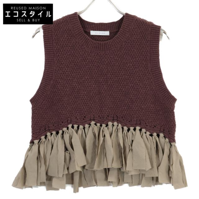 CHIGNON シニヨン ベスト F ボルドー系 レディース