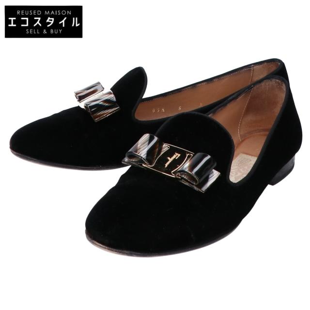 Salvatore Ferragamo サルヴァトーレフェラガモ シューズ 6M ブラック レディース