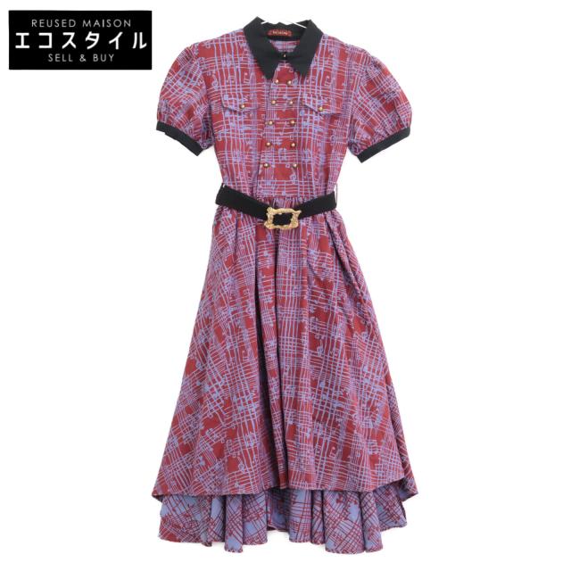 hazama ハザマ ワンピース S レッド/ブルー レディース