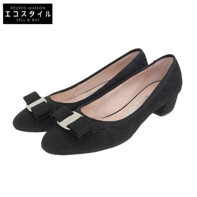 Salvatore Ferragamo サルヴァトーレフェラガモ シューズ 6D ブラック レディース