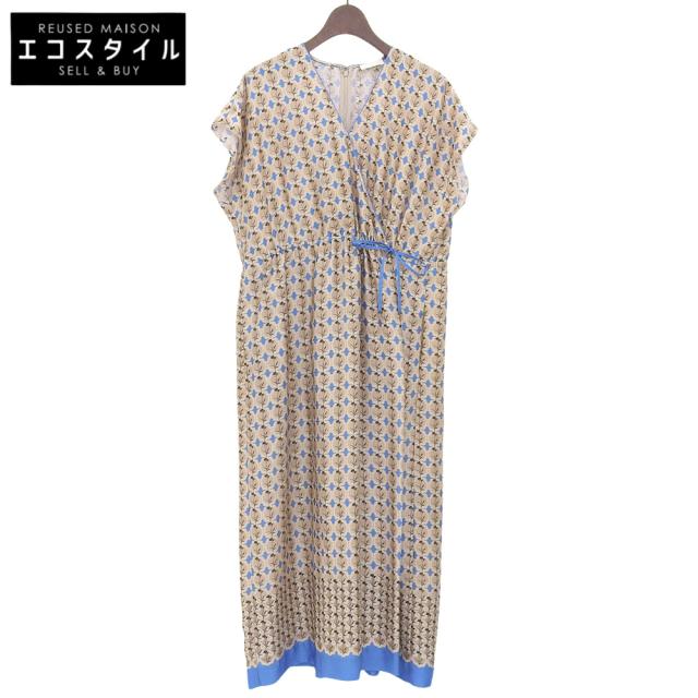 BALLSEY ボールジー ワンピース 36 ベージュ/ブルー レディース