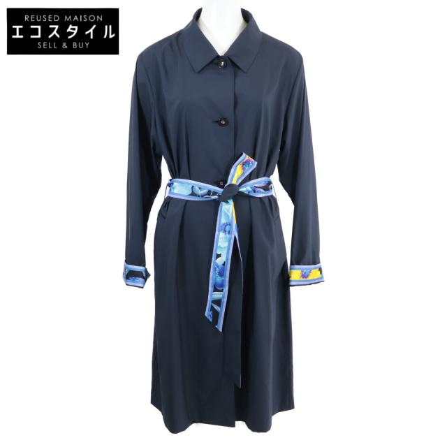 LEONARD レオナール コート 42 ネイビー レディース