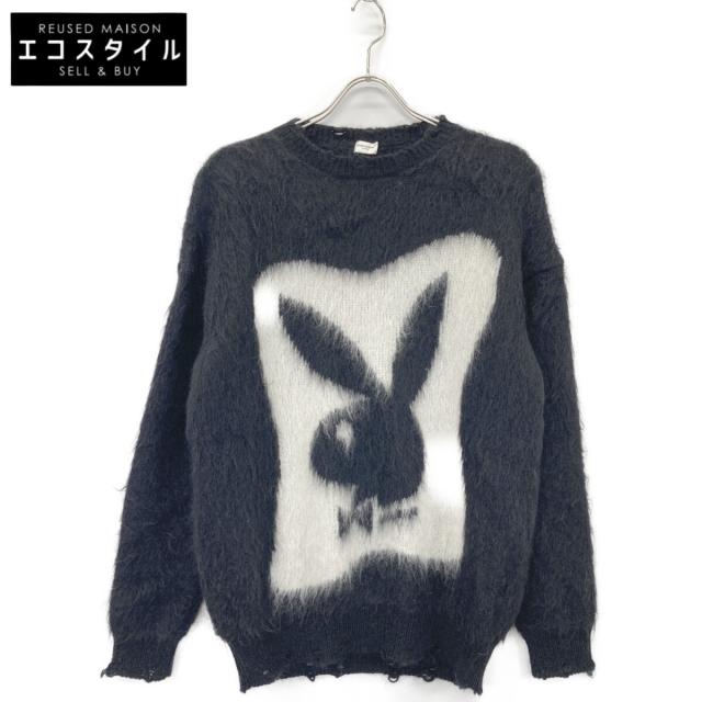 SAINT LAURENT PARIS サンローランパリ トップス S ブラック メンズ