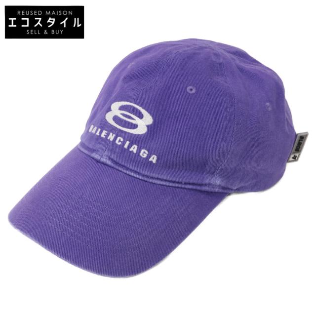 BALENCIAGA バレンシアガ 帽子 L 59cm パープル レディース