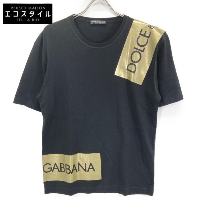 DOLCE&GABBANA ドルチェアンドガッバーナ トップス 46 ブラック メンズ