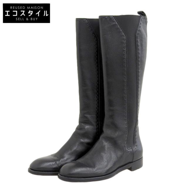 Yves Saint-Laurent イヴサンローラン シューズ ブラック レザー レディース